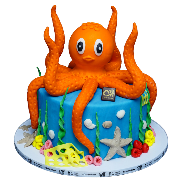 Octopus Theme Cake كعكة موضوع الأخطبوط – Cake Hut